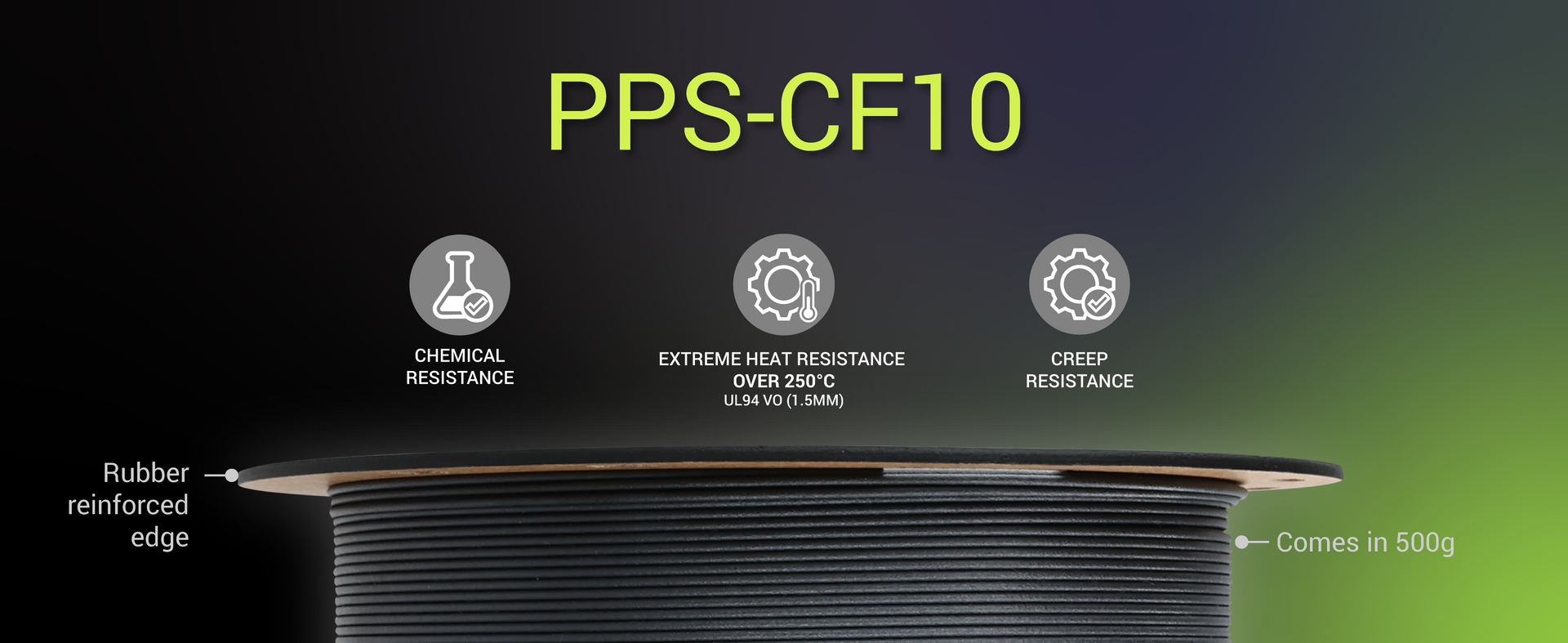 Fiberon™ PPS-CF10 for 3D printer (Warp-Free and High Heat Resistance) – Polymaker US