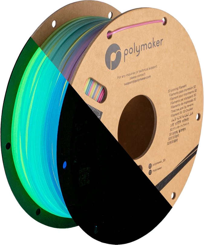 Glow/UV/Temperature Reactive PLA – Polymaker US