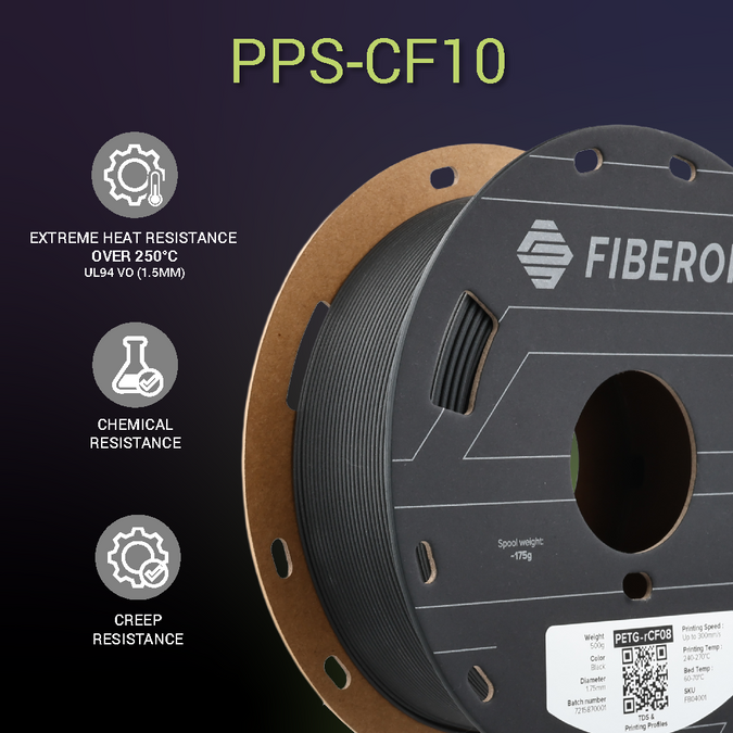 Fiberon™ PPS-CF10 for 3D printer (Warp-Free and High Heat Resistance ...